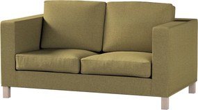 Potah na pohovku IKEA Karlanda 2-místná, krátký barva zelená látka pletený vzor