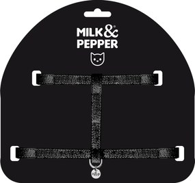 MILK&PEPPER Postroj pro kočky Stardust Black