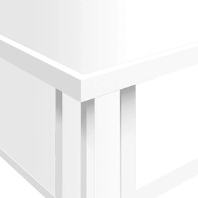 vidaXL Zrcadlový konferenční stolek 106x45x45 cm kompozitní dřevo sklo [348528]