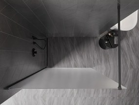 Mexen Kioto-X, sprchová zástěna 120 x 200 cm, 10mm sklo námraza, grafitový profil, 800-120-101-95-30-X