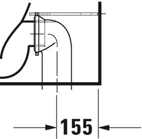 Duravit No.1 - Stojící WC kombi, Rimless, bílá 21830900002