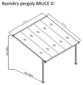 Zahradní pergola Bruce D – Rojaplast