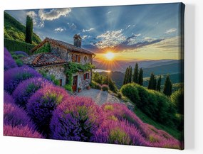 Obraz na plátně - Když levandule v Provence voní FeelHappy.cz Velikost obrazu (šířka x výška): 210 x 140 cm