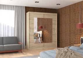 ADRK Furniture Posuvná skříň s zrcadlem ROSETTE 180 ADRK-SW-ROS-S-180