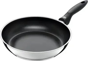 SILIT Sada pánví Domus nerezová-černá / 24 a 28 cm / nerezová ocel / n