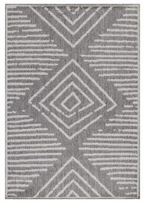 Šnúrkový koberec Aruba Romby sivý