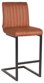 Koňaková barová židle LABEL51 Joyce z mikrovlákna
