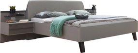 XXXLutz POSTEL S NOČNÍMI STOLKY, 180/200 cm, hnědá, šedá Dieter Knoll - Postele s nočními stolky - 000442028601
