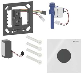Geberit - Elektronické ovládání splachování pisoárů typ 40, síťové napájení, Bluetooth, sklo/bílá 116.024.SI.1