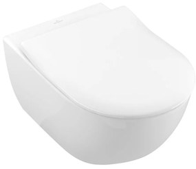 VILLEROY & BOCH SUBWAY 2.0 - pack WC závesné, DirectFlush, SupraFix 3.0, biela Alpin CeramicPlus + sedátko slimseat 5614R2R1