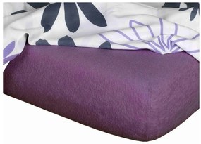 DADKA Froté prostěradlo purpur Rozměr 100x200x20