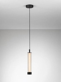 Matně černé hliníkové LED stmívatelné závěsné svítidlo se skleněným stínidlem ø 6,5 cm Glovia – Nova Luce