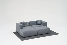 Hanah Home Rohová pohovka LINDEN MINI levá šedá