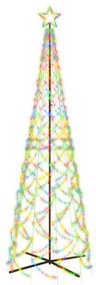 vidaXL Vánoční stromek kužel 500 vícebarevných LED diod 100 x 300 cm