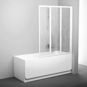 Ravak Supernova vanová zástěna 140x100 cm bílá 795p010041 VS3100R0