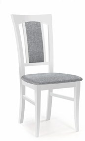 Jídelní židle Rado bílá/šedá