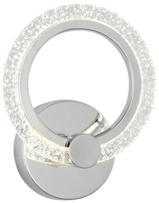 Toolight Toolight, LED nástěnné svítidlo 22x19cm, 8W, 3000K, LHJ067-W, chromová, OSW-60035