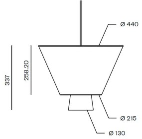 LND Design LSF440 Závěsná lampa, bílá