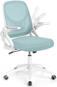 Costway Ergonomická kancelářská židle se sklopnými područkami a houpací pracovní