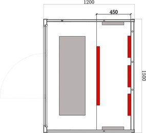 BPS-koupelny Infrasauna Relax  150x120, 3-4 osoby