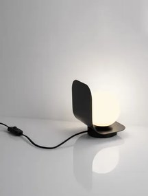 LED černá stolní lampa Kamen