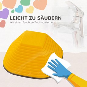 AIYAPLAY říční kameny, 6 balančních kamenů ve tvaru čtverce, stohovatelné a neklouzavé stohovací kameny, unesou zátěž až 80 kg, pro děti od 3 do 8 le…