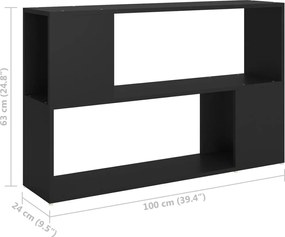vidaXL Knihovna 100 x 24 x 63 cm dřevotříska [809171] Barva: Bílá