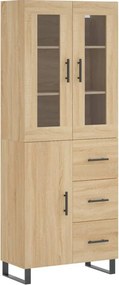 Skříň highboard dub sonoma 69,5 x 34 x 180 cm kompozitní dřevo 3198492