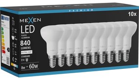 Mexen Nova 10x LED žárovka E14, R50, 8W, Neutrální - 4000K, 840 lm - L103-E14-0840-01x10