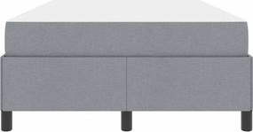 Postel s boxspringem Světle šedá 120 x 190 cm textil 3398843