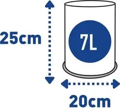ALDA Room Basket 7 l / Odpadkový koš / nerez ocel / lesklá