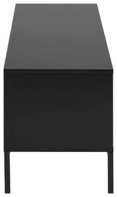 Černý TV stolek v dekoru jasanu 140x45 cm Seaford - Actona