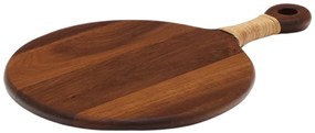 Hnědé dřevěné servírovací prkénko Kave Home Sardis 37,3 cm