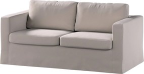 Potah na pohovku IKEA  Karlstad 2-místná , nerozkládací, dlouhý barva béžová látka sametová