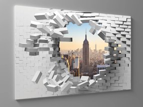 3D obraz výhled na new york Rozměr: 120 x 80 cm