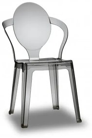 Scab Plastová židle SPOON Barva plastu Scab Transparentní kouřová 2332