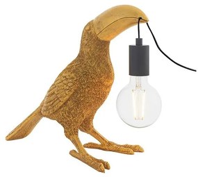 Endon 95077 - Stolní lampa TOCO TOUCAN 1xE27/10W/230V zlatá