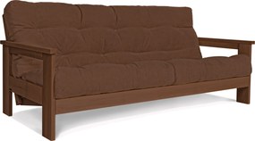 Marior Home Rozkládací futonová pohovka Mexico - Ořech olejovaný / Brown