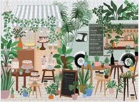 GALISON Puzzle Botanická kavárna / 1000 dílků / rozměr 69 × 51 cm
