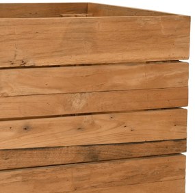 vidaXL Marketos Vyvýšený záhon 150x40x72 cm recyklované teakové dřevo a ocel
