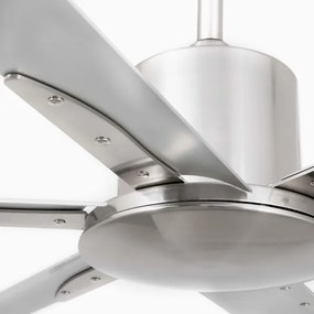FARO 33465A-Stropní ventilátor ANDROS XL matný chrom pr. 213 cm+dálkové ovládání
