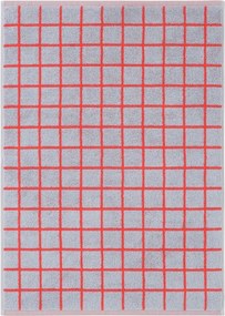 Červený/světle modrý bavlněný ručník 50x70 cm Grid – Jotex