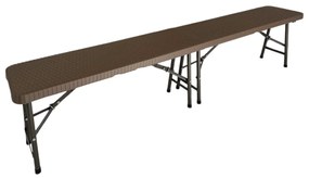 Plastová skládací lavice RATTAN 180 cm