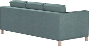 Potah na pohovku IKEA  Karlanda 3-místná nerozkládací, krátký barva modrá látka pletený vzor