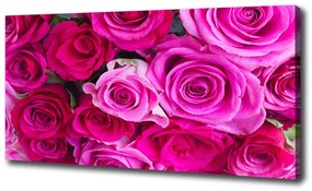 Wallmuralia Foto obraz na plátně Kytice růžových růží 100x50