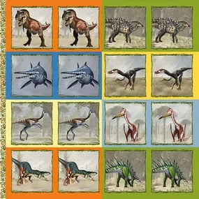 JIRI MODELS Pexeso v sešitu Dinosauři / 64 kartiček / Krabička a listy
