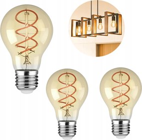 Led žárovka E27 Filament 4W teplá 2200K Edison Retro Ozdobná Žárovka x3
