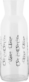 Skleněná karafa s králíčky Bunny Buddies - Ø 9*25 cm / 1000 ml
