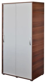 Idea IDEA Skříň s posuvnými dveřmi 65641 ořech/bílá