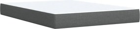 Box spring postel s matrací tmavě šedá 160x200 cm textil 3290533